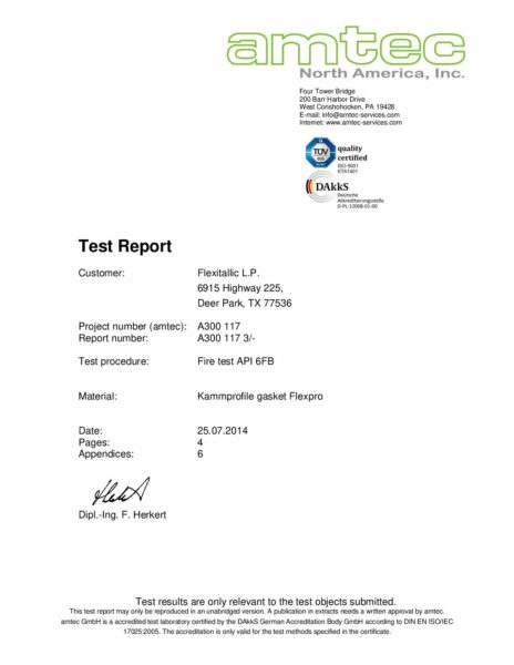 Approvals - Flexitallic