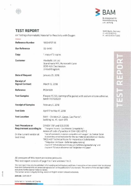 BAM FG SEL Flexpro with sodium silicate adhesive - Flexitallic