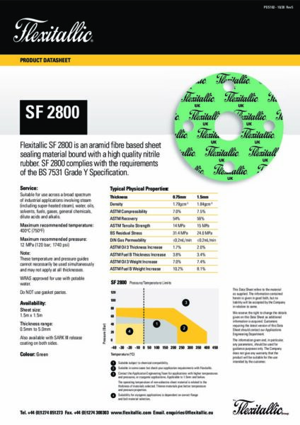 SF2800 Datasheet - Flexitallic