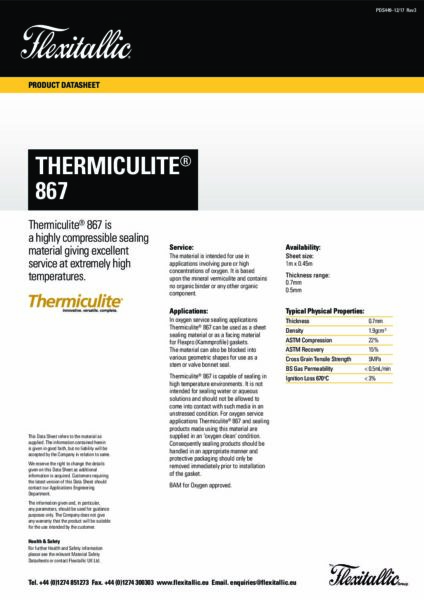 Therm 867 Datasheet - Flexitallic