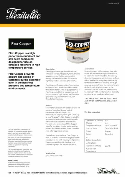 Flex Copper Datasheet - Flexitallic