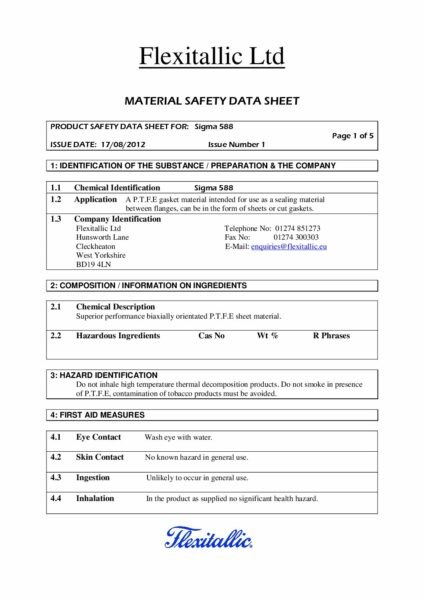 MSDS - Flexitallic